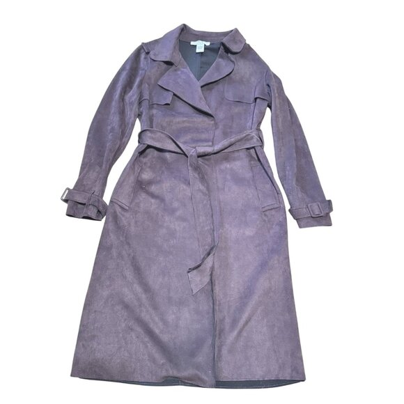 Magaschoni | Jackets & Coats | Magaschoni Brown Duster Coat Women Sz M ...